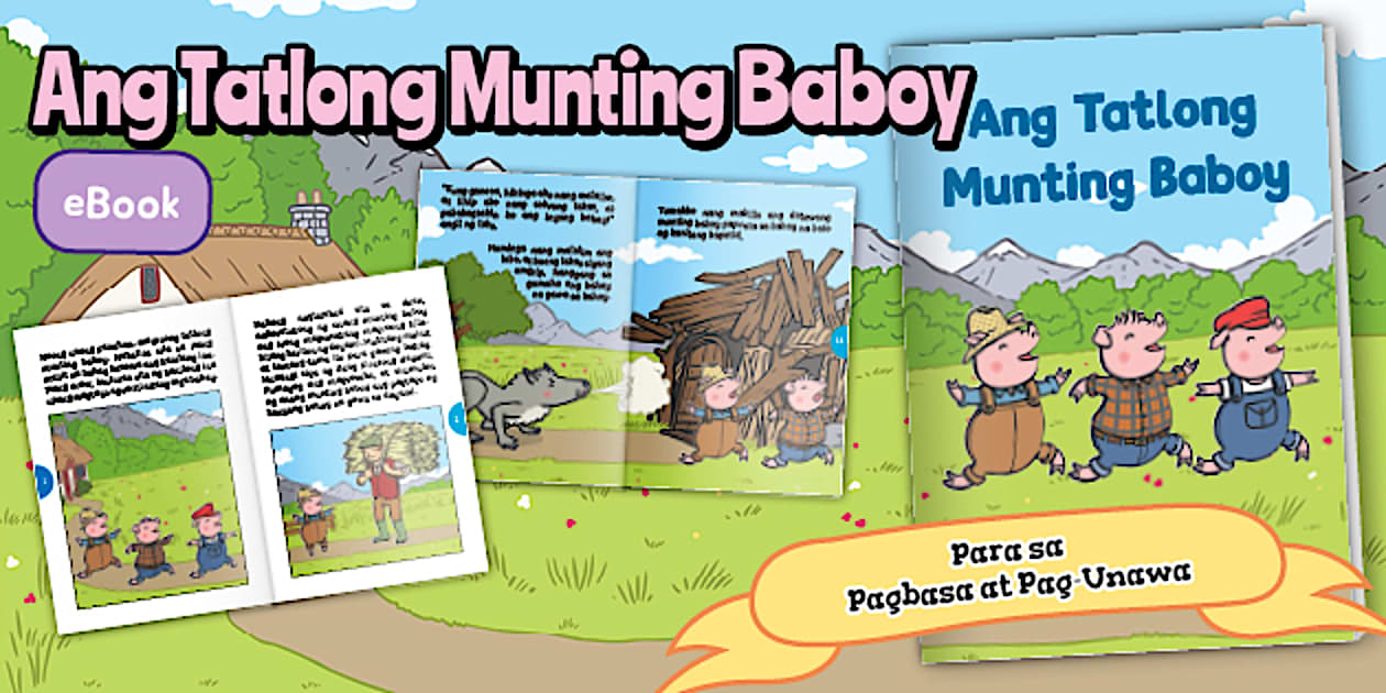 Ang Tatlong Munting Baboy e-Book | Grade 1 | Twinkl PH