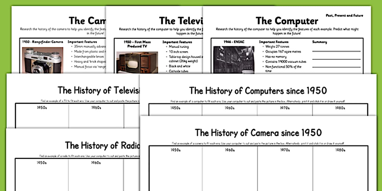 Technology Since 1950 Resource Pack (teacher made) - Twinkl
