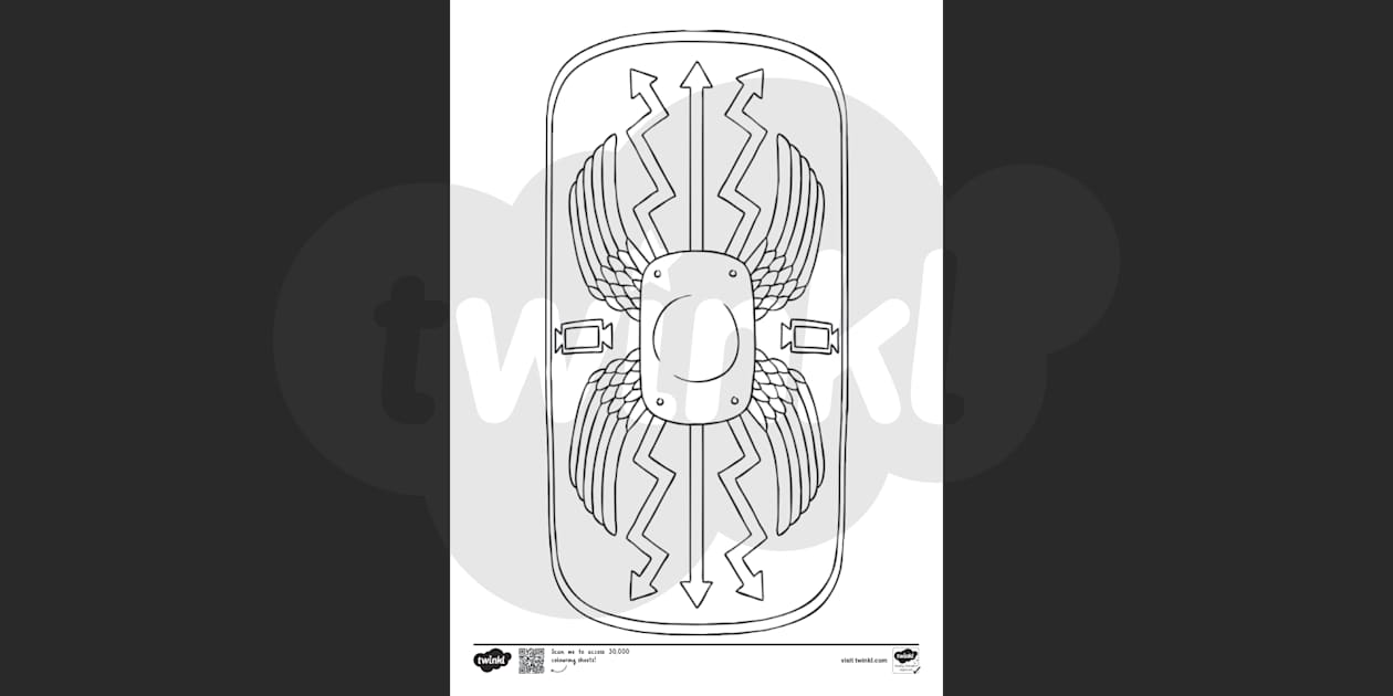 roman shield colouring