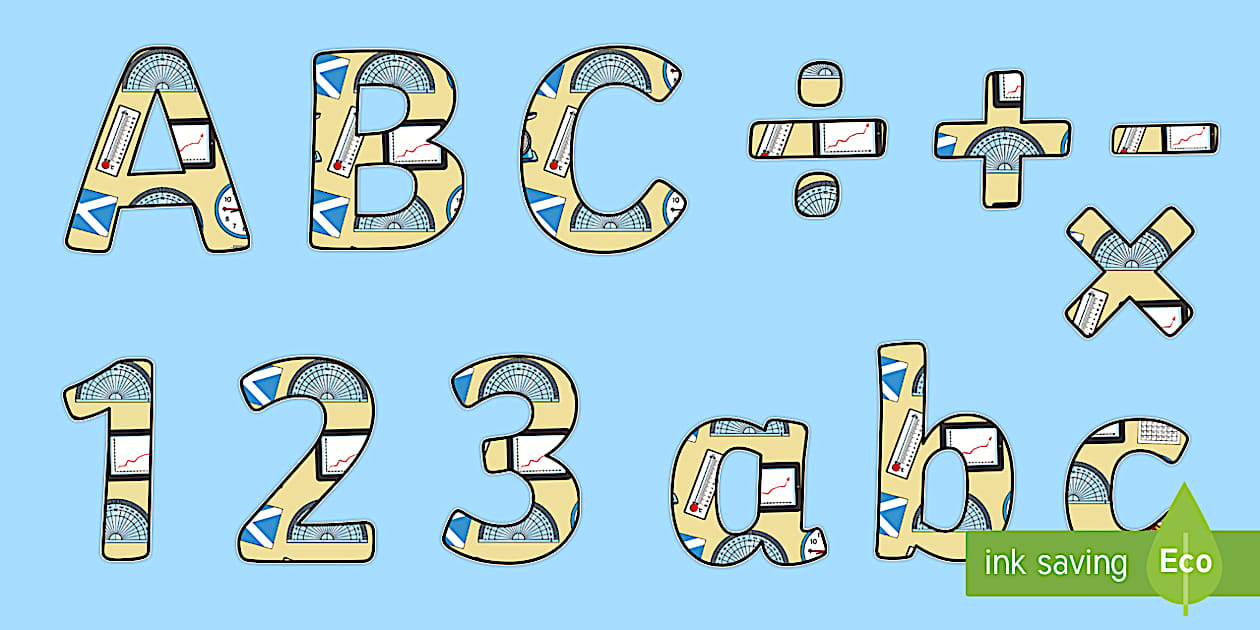 Maths Week Scotland Display Lettering (Teacher-Made)