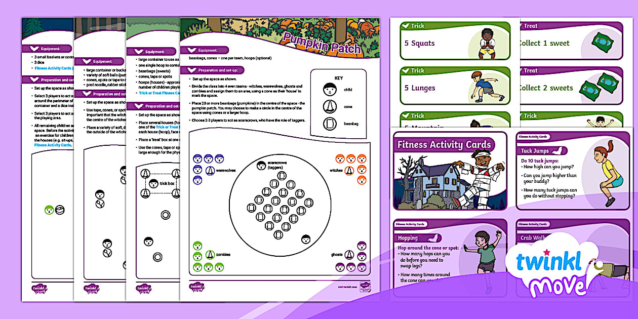Pumpkin PE Games | Halloween Teaching Resources | Twinkl PE