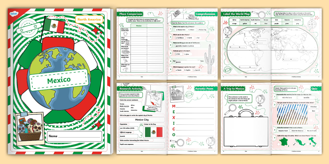 KS1 Mexico Activity Booklet (teacher made) - Twinkl