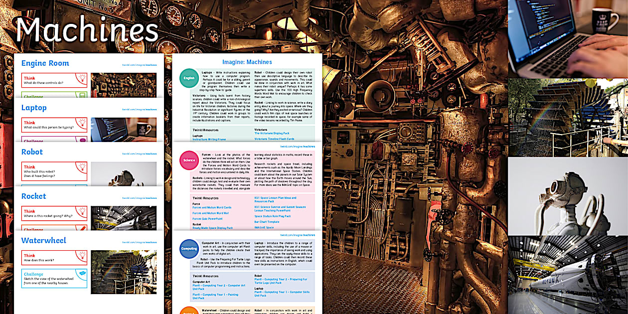 Imagine Machines KS1 Resource Pack (professor feito)