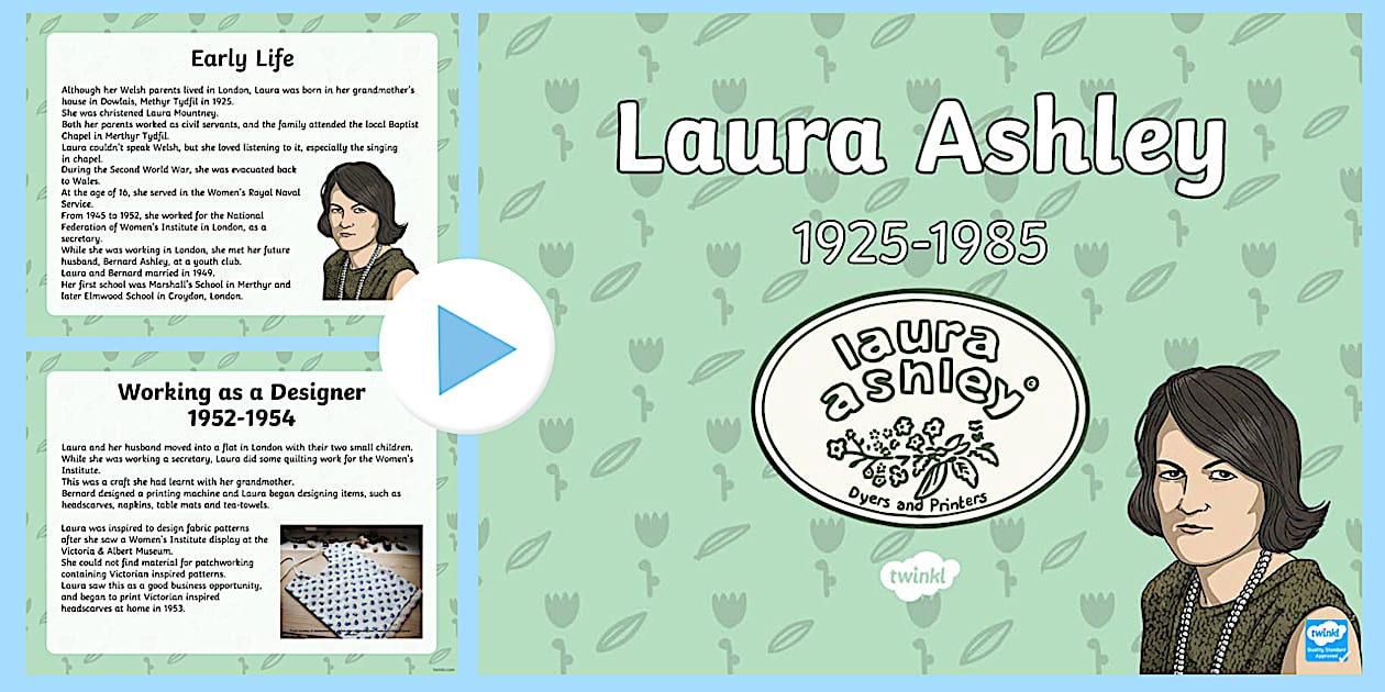 Editable Laura Ashley Information PowerPoint - Twinkl