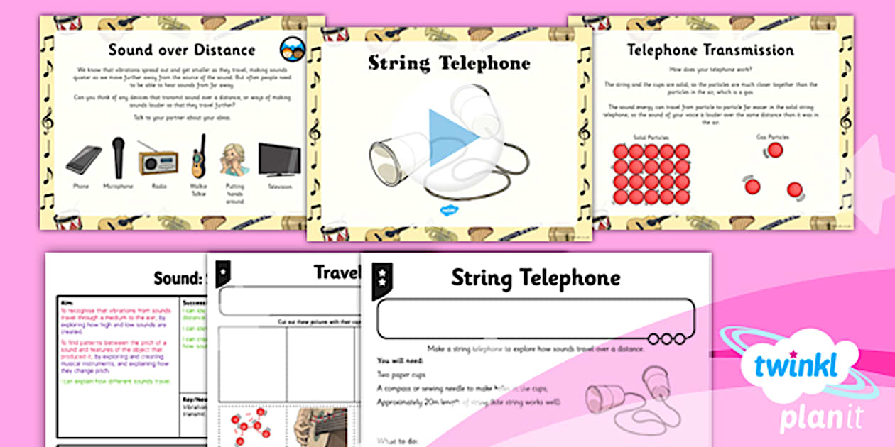 Science: Sound: String Telephone Experiment KS2 Lesson Pack
