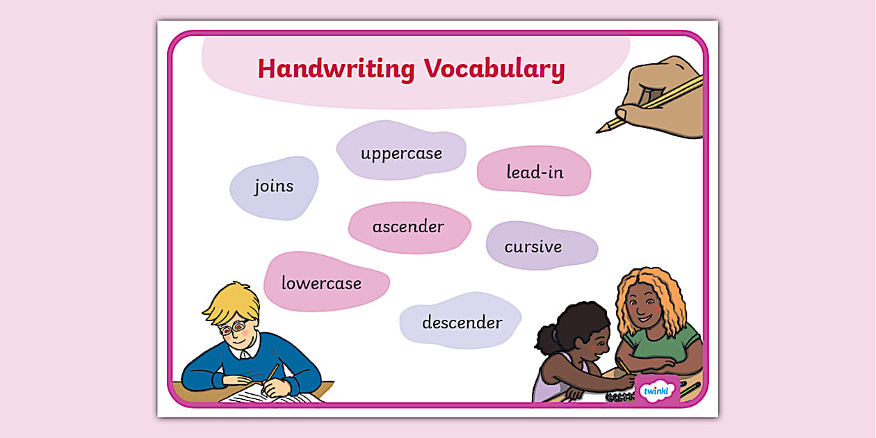 Handwriting Vocabulary Display Poster (teacher made)
