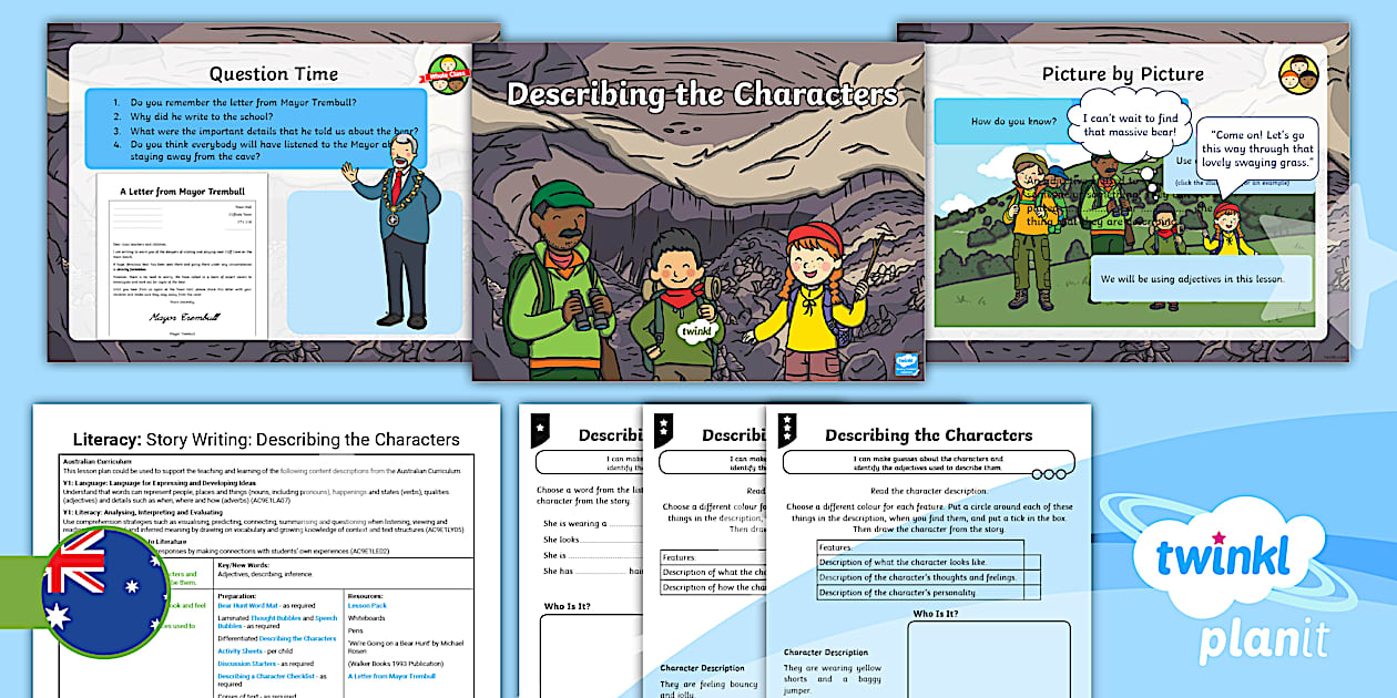 PlanIt English Year 1 Explorers: Bear Hunt: Story Writing (2) Lesson ...