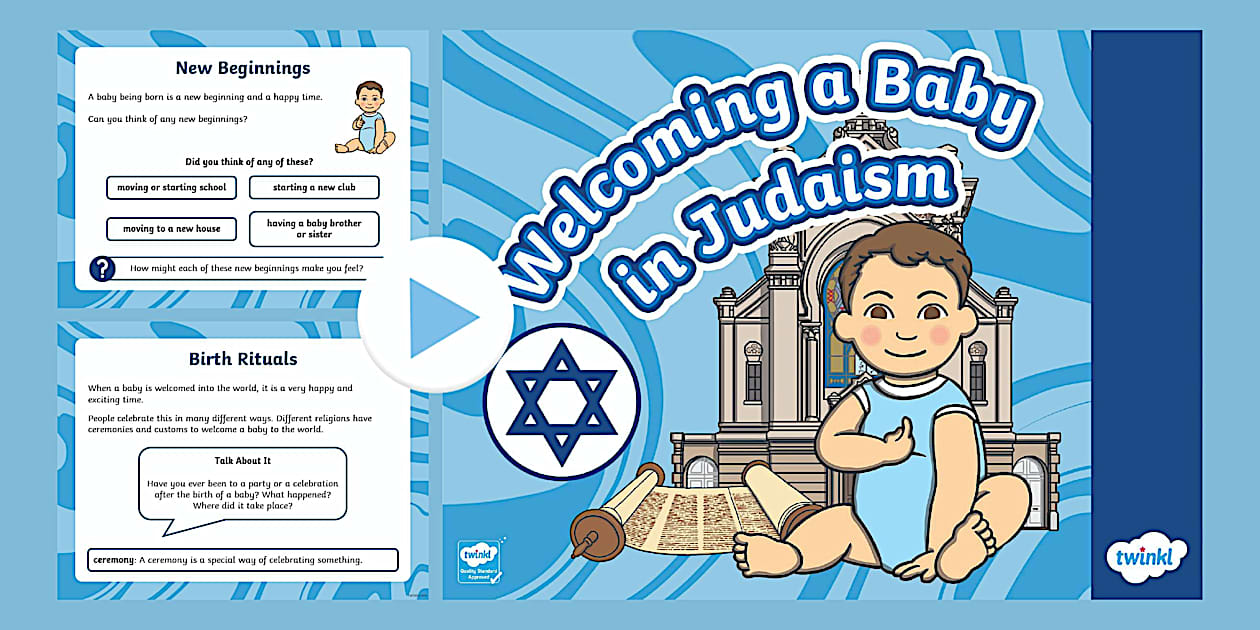 KS1 Welcoming a Baby in Judaism (teacher made) - Twinkl