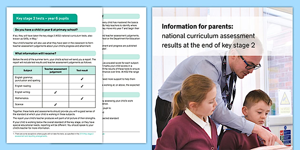 Information for Parents: National Curriculum Assessment Results at the ...