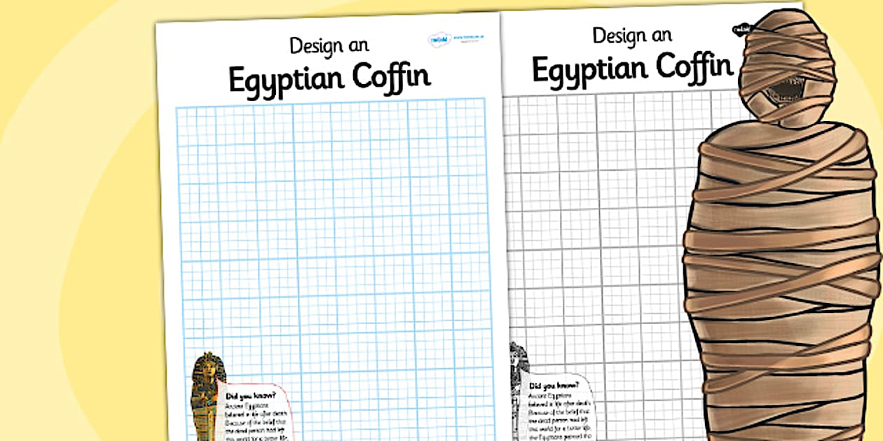 Design a Sarcophagus Activity (teacher made) - Twinkl