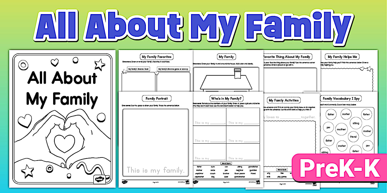 Family Activity Booklet for PreK-K
