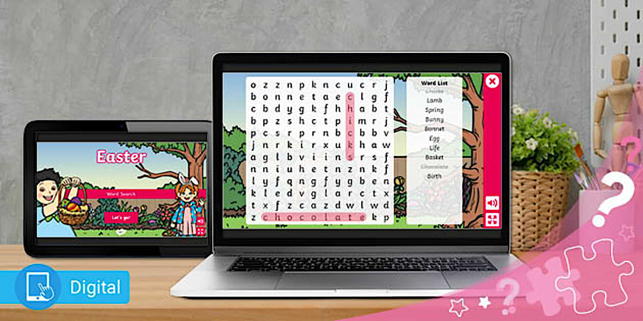 Interactive Easter Word Search | Twinkl Puzzled - Twinkl