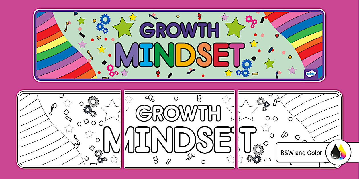 Growth Mindset Banner | Educational Resources | Twinkl USA