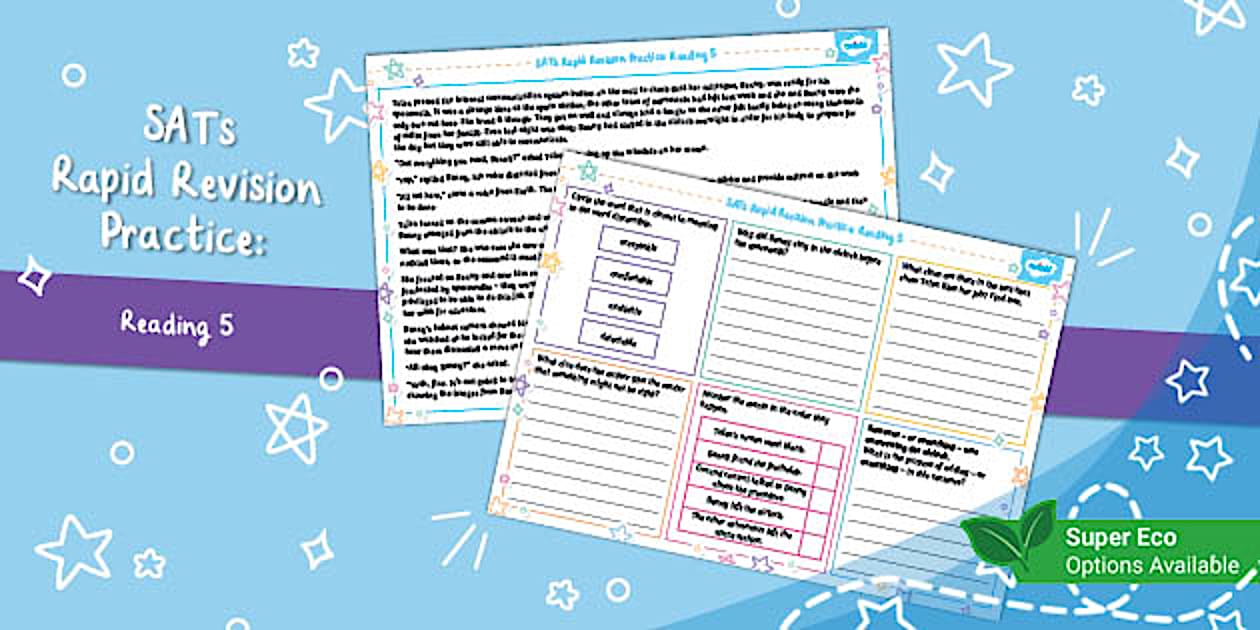 KS2 Reading SATs Rapid Revision - Reading 5 (teacher made)