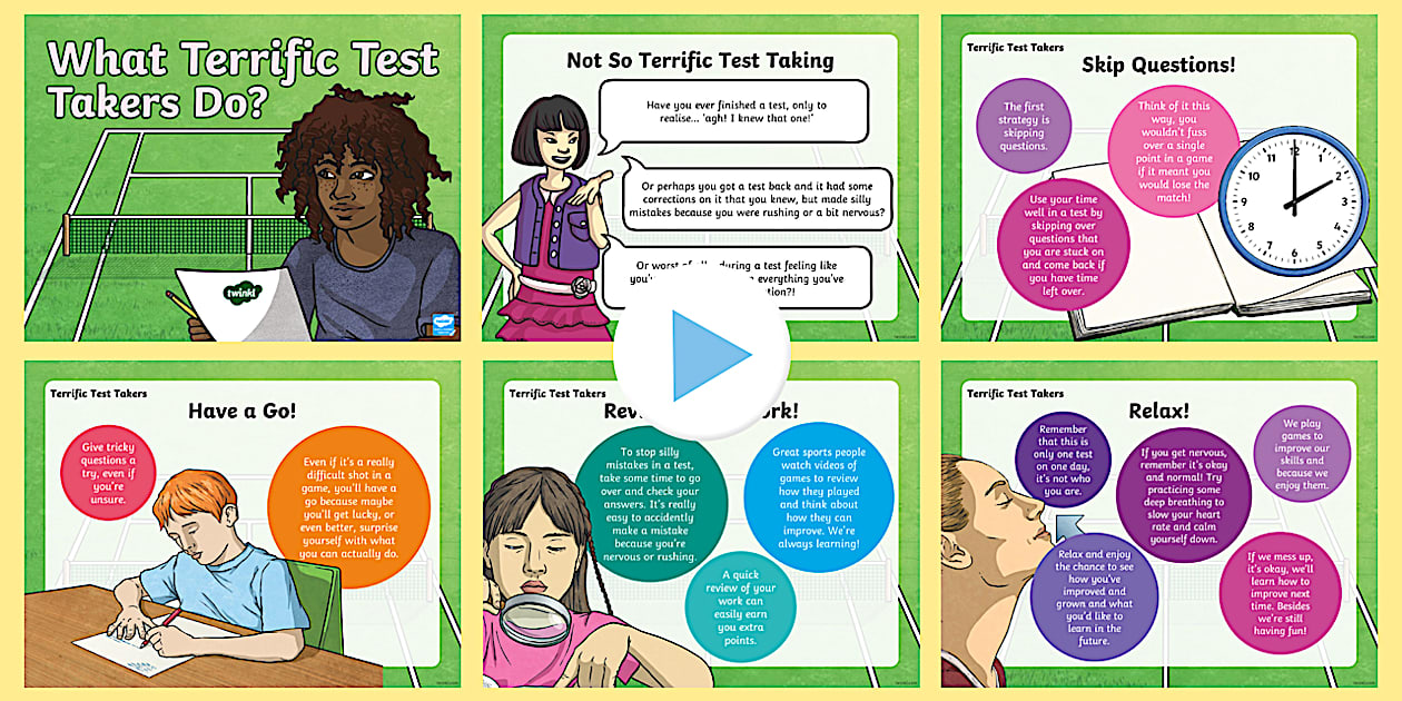 What Terrific Test Takers Do PowerPoint (teacher made)
