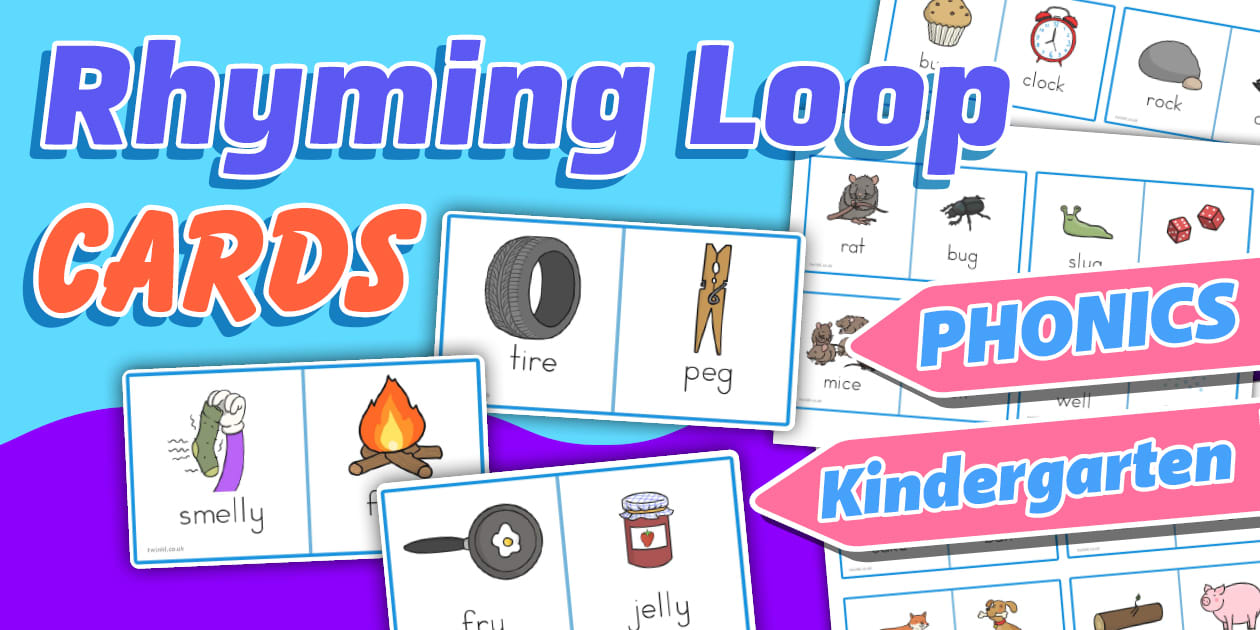 Kindergarten I Have, Who Has Rhyming Game Cards - Twinkl