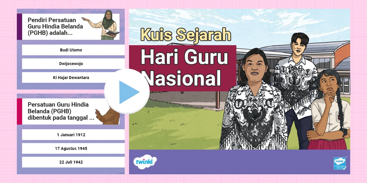 PowerPoint Kuis Sejarah Hari Guru Nasional (Teacher-Made)