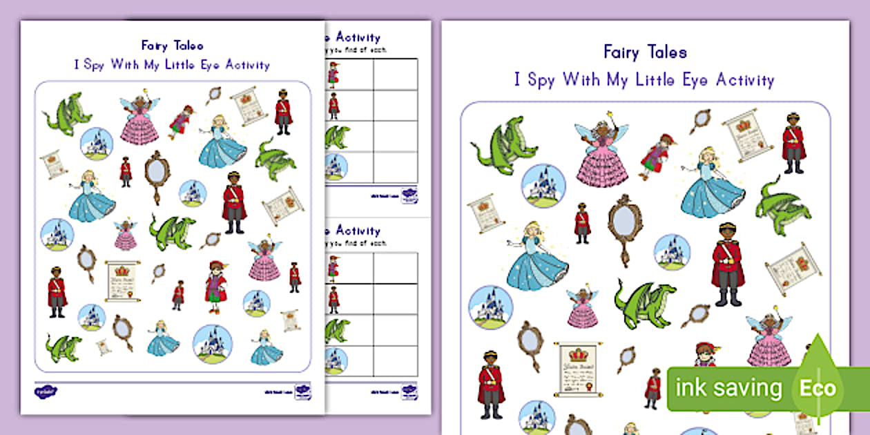 Fairy Tale I Spy Activity (Teacher-Made) - Twinkl