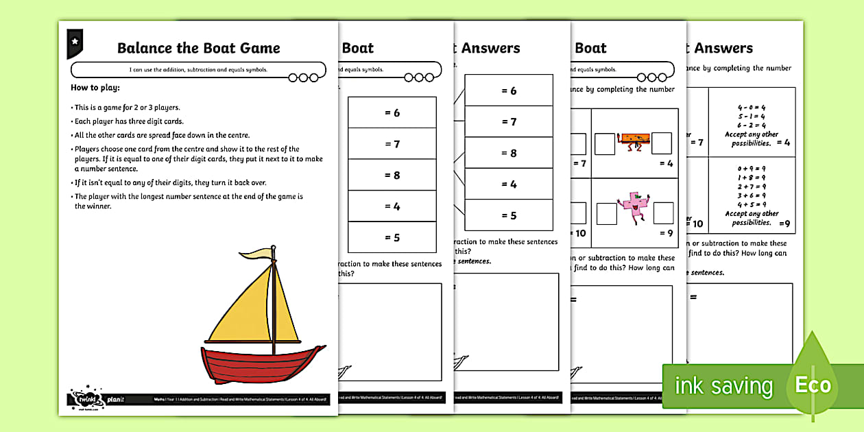 Addition and Subtraction Worksheets | Year 1-2 | Twinkl
