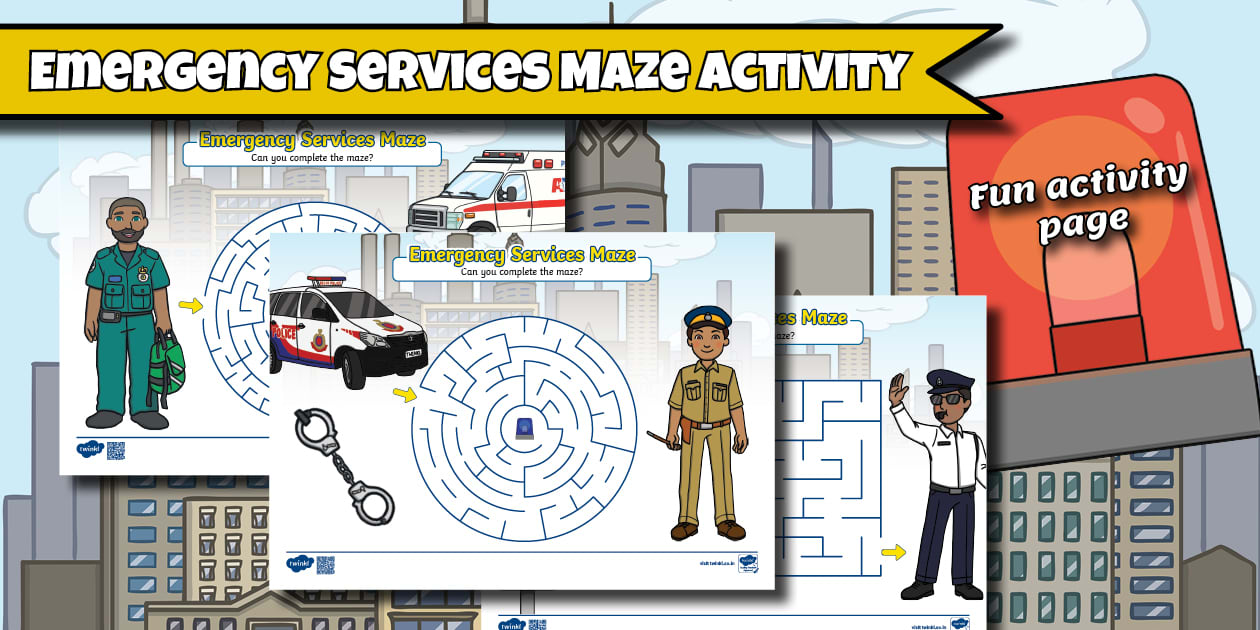 Emergency Services Maze Activity