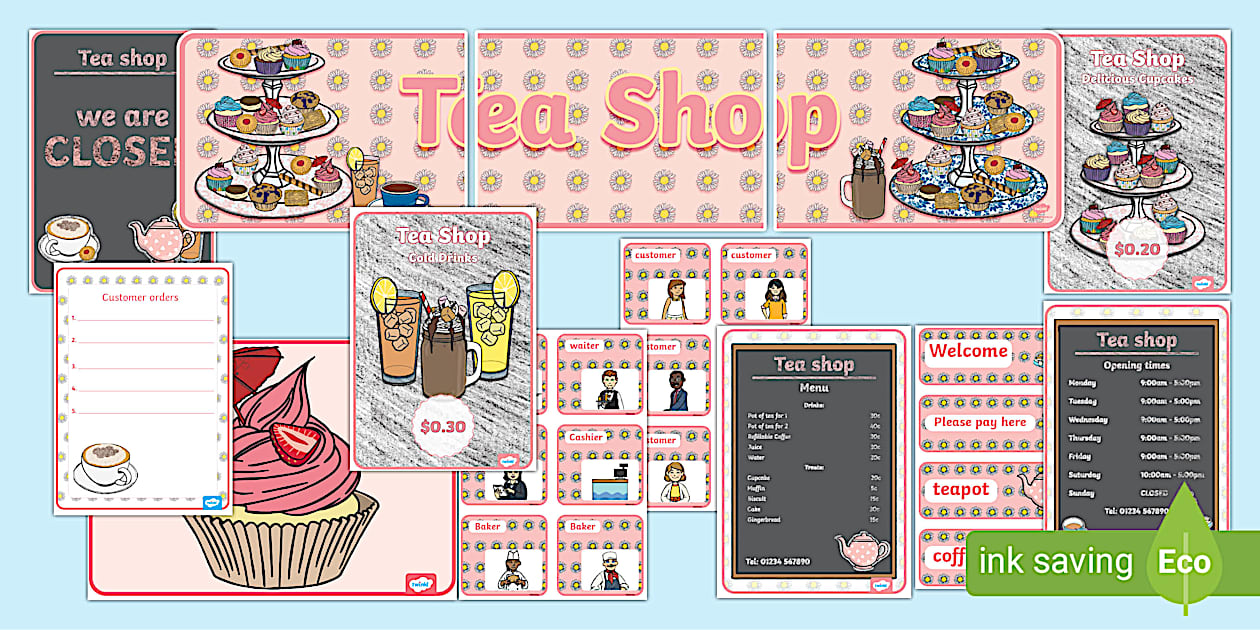 Tea Shop Role Play Pack (teacher made) - Twinkl