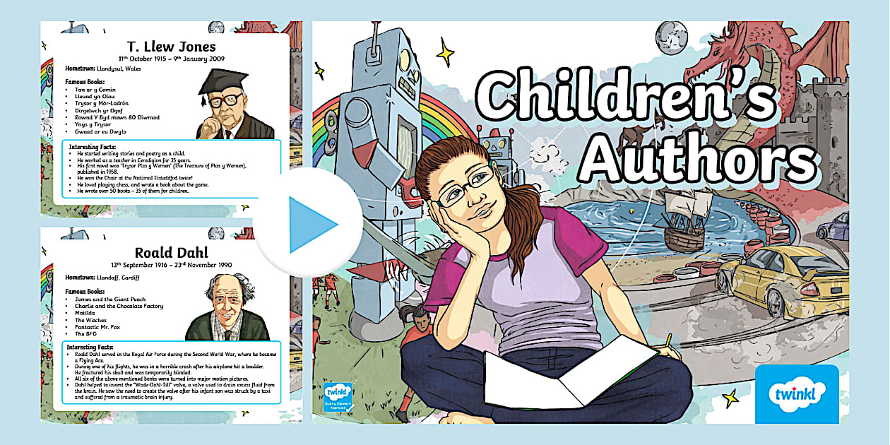 Children's Authors Information PowerPoint (teacher made)