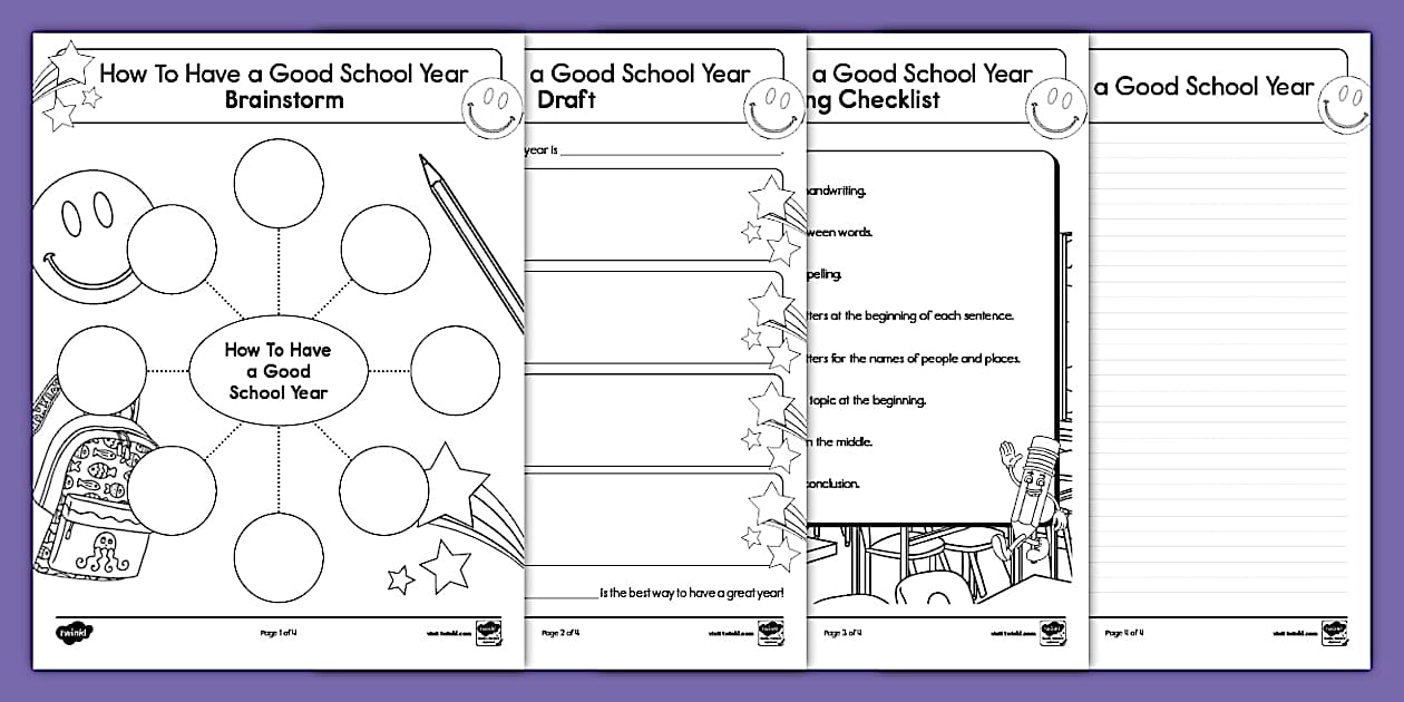 First Grade How To Have a Good School Year Writing Prompt