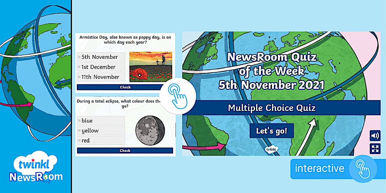 NewsRoom Interactive Weekly Quiz - 5th November 2021