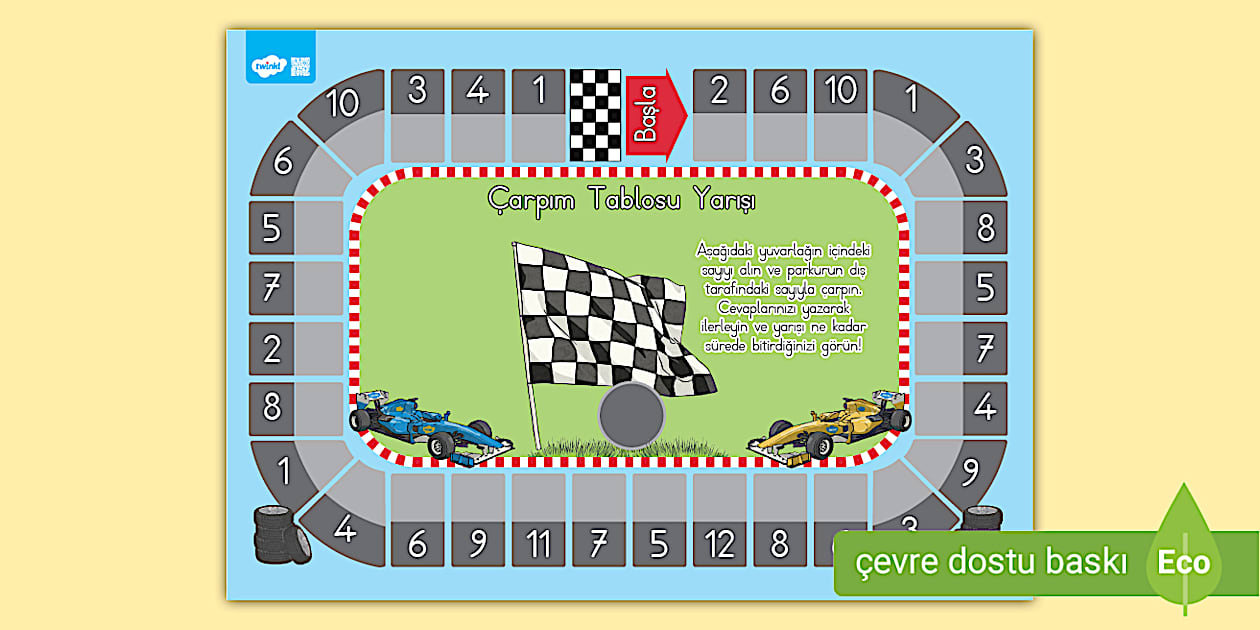 Çarpım Tablosu Yarışı (teacher made) - Twinkl