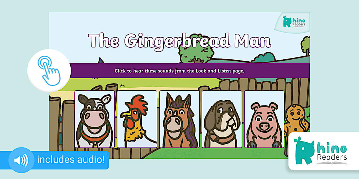 The Gingerbread Man - Look and Listen Activity - Twinkl