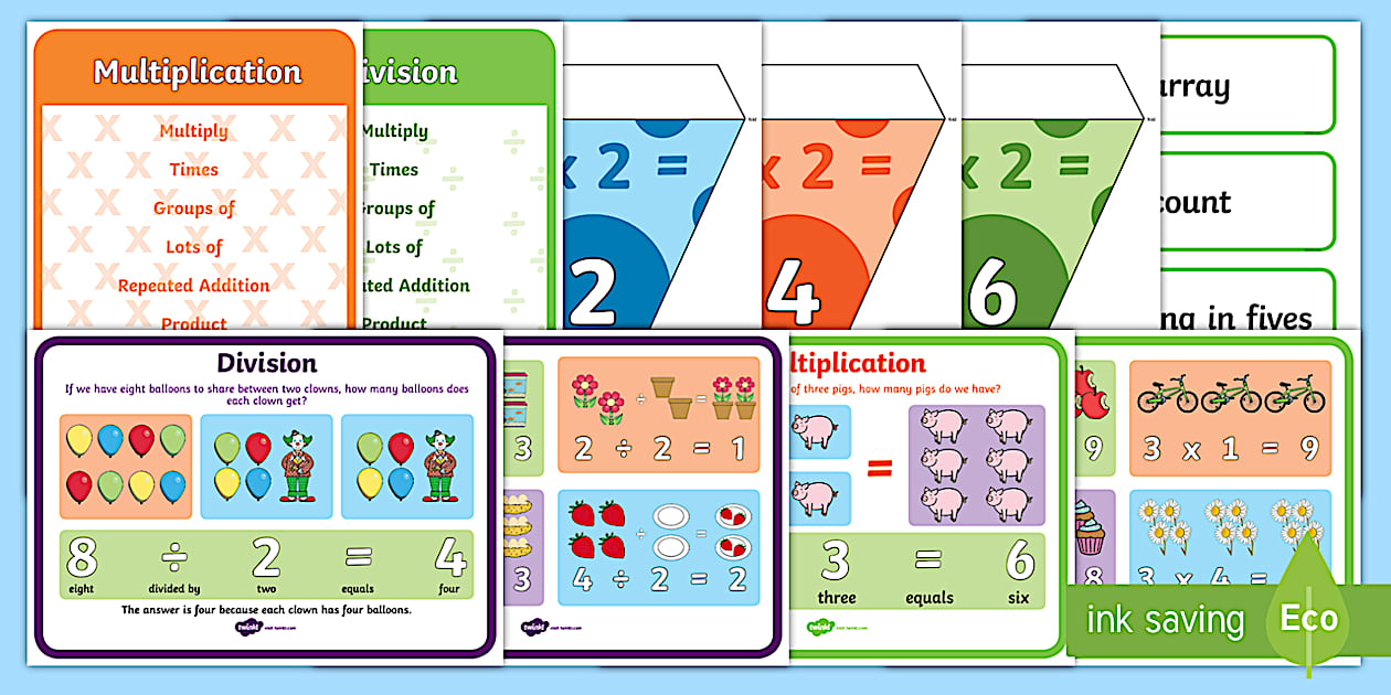 Multiplication and Division Display Pack - display pack