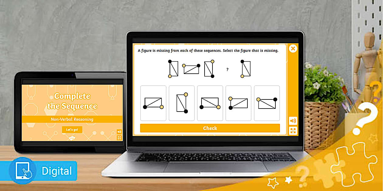 Complete the Sequence Non-Verbal Reasoning Test 11 Plus