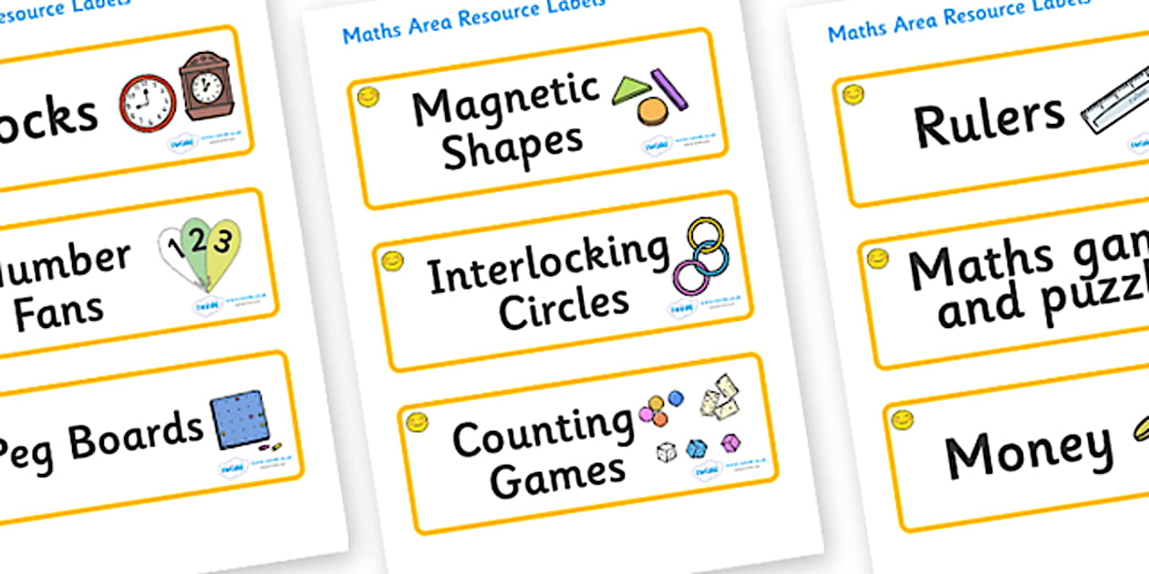 Welcome to our class- Smiley Face Themed Editable Maths Area Resource ...