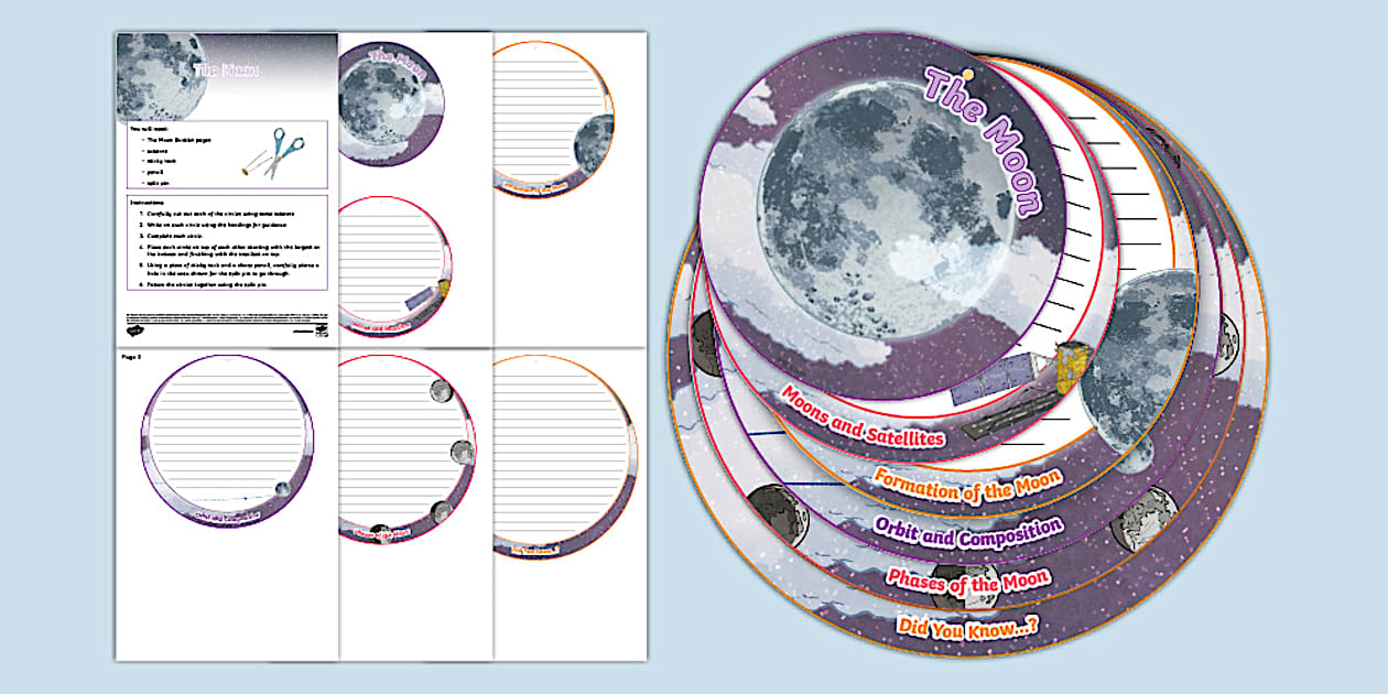 * NEW * The Moon Circles Booklet - Twinkl Science - Twinkl