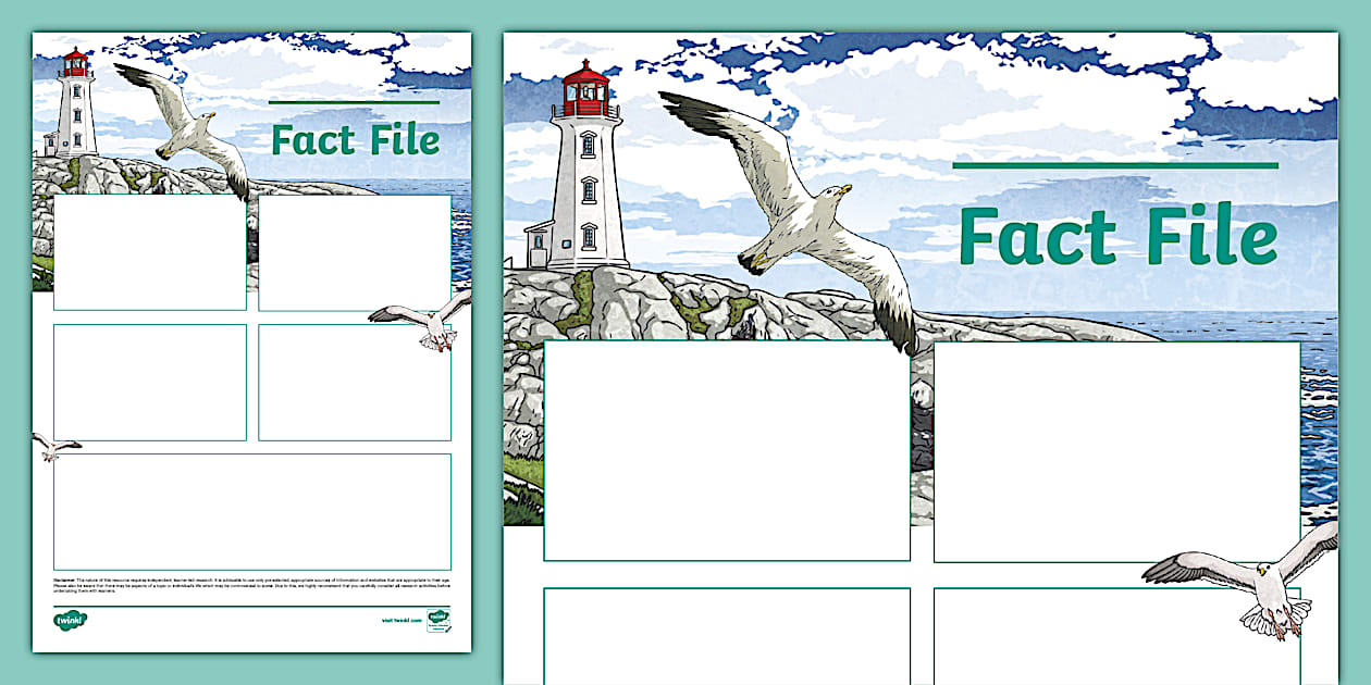 KS2 Coast Fact File Template (teacher made) - Twinkl