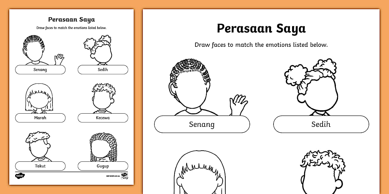My Feelings Activity - Indonesian (teacher made) - Twinkl