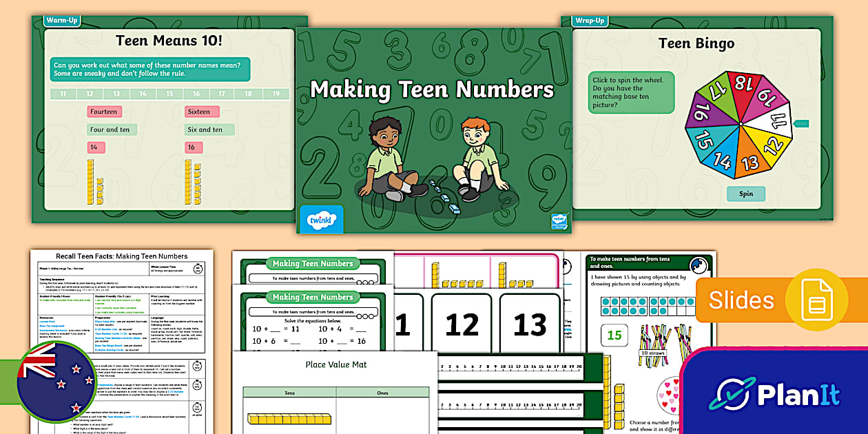 Phase 1 Number Structure: Recall Teen Facts (making Teen Numbers)