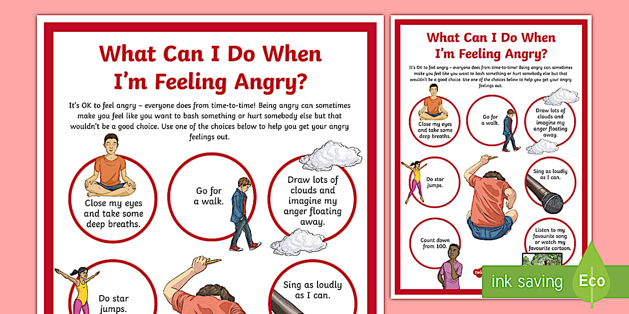 What Can I Do When I'm Feeling Angry? Emotional Regulation