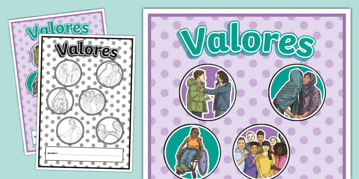 Portadas de Valores para cuadernos - Twinkl España - Twinkl
