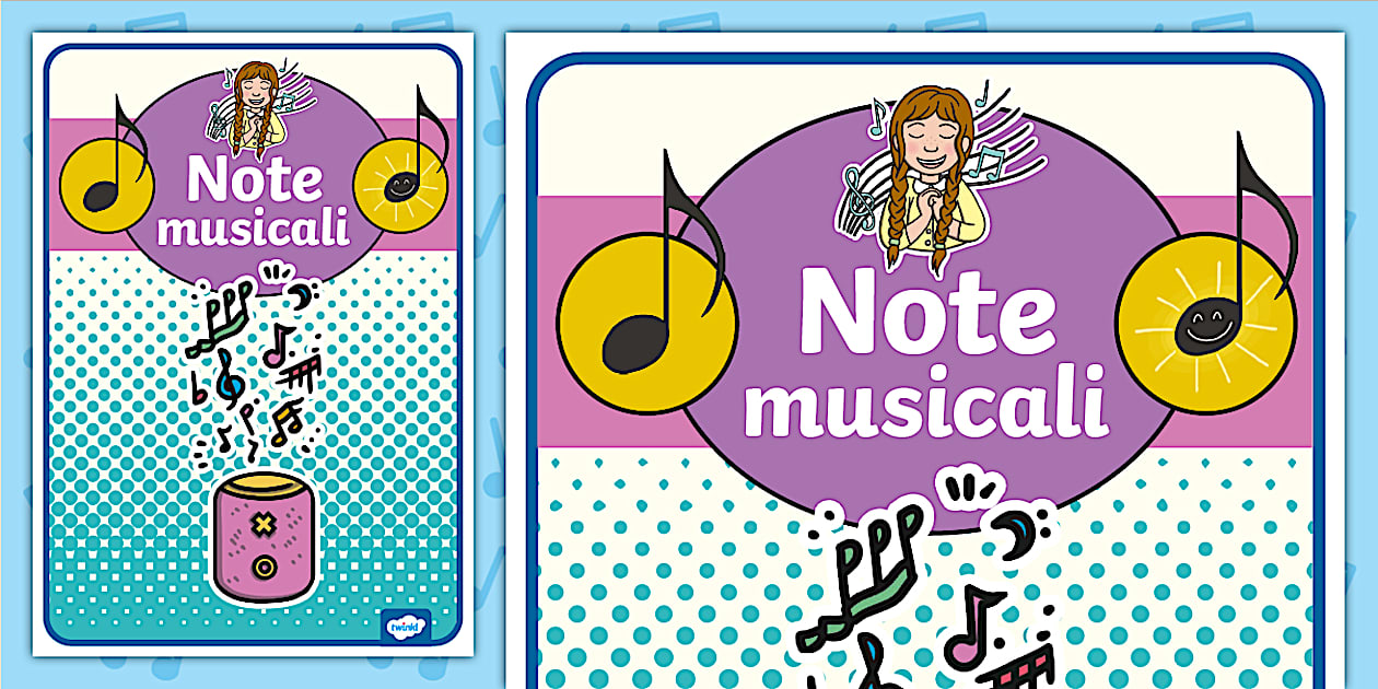 Poster: Note musicali - Twinkl Poster di visualizzazione