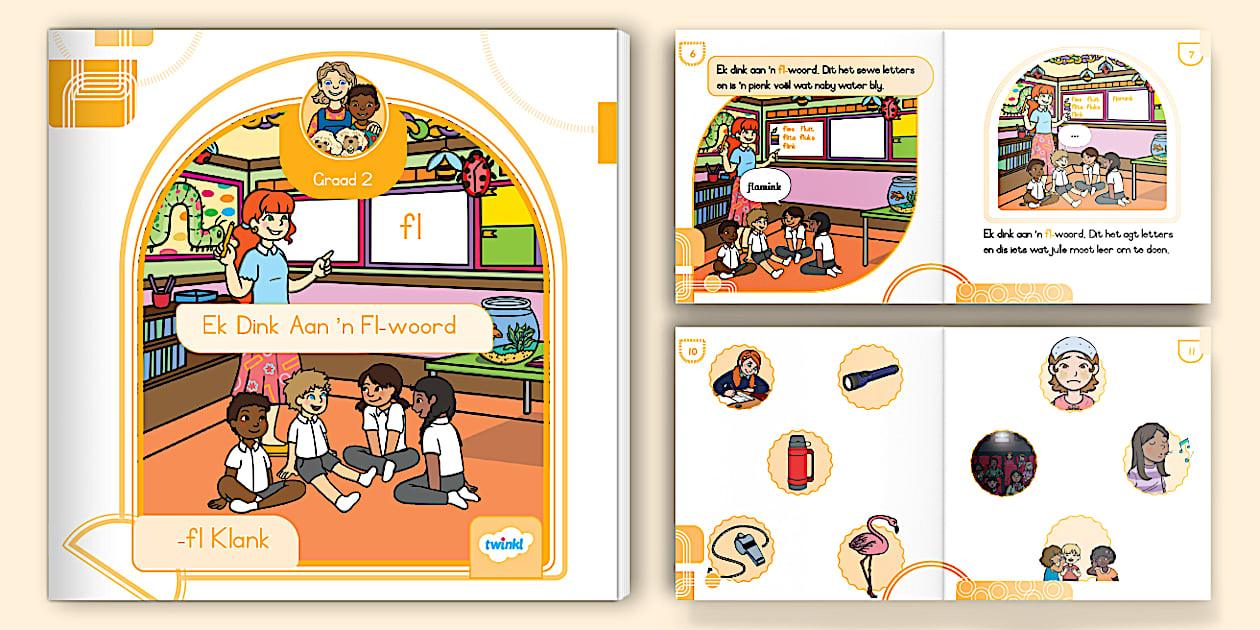 Graad 2 Klanke eBoek fl- (teacher made) - Twinkl
