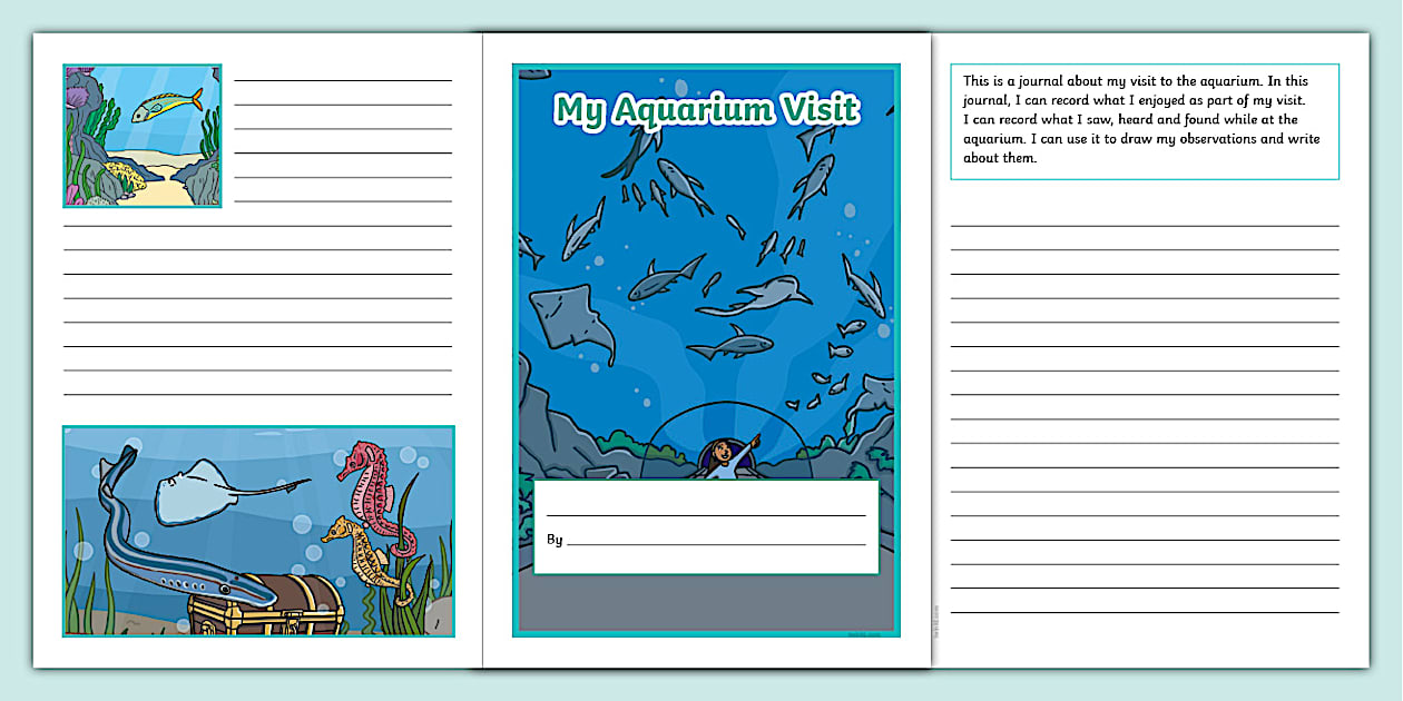 My Aquarium Trip Journal Writing Template (teacher made)