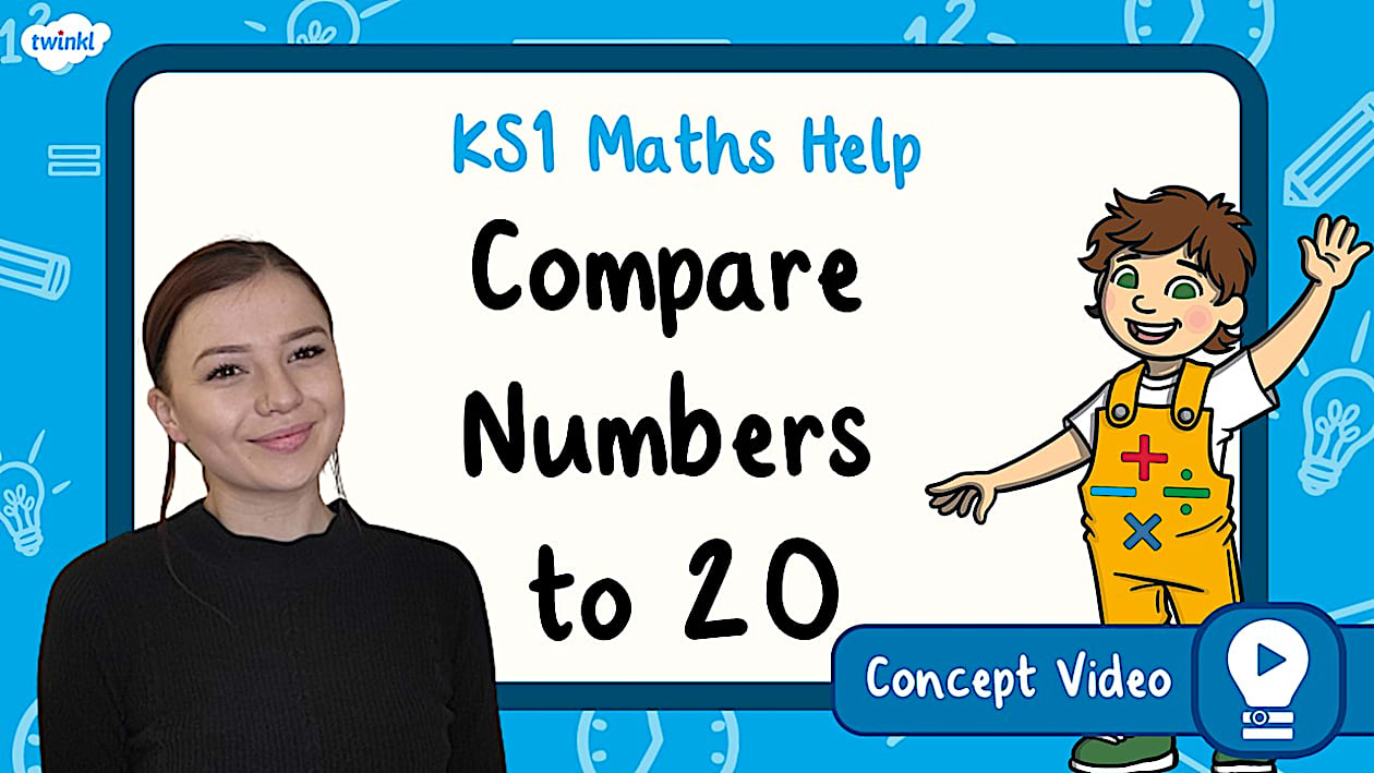 👉 Compare Numbers to 20 | KS1 Maths Concept Video