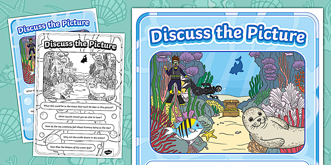 Discuss the Under the Sea Scene Picture Prompt - Twinkl