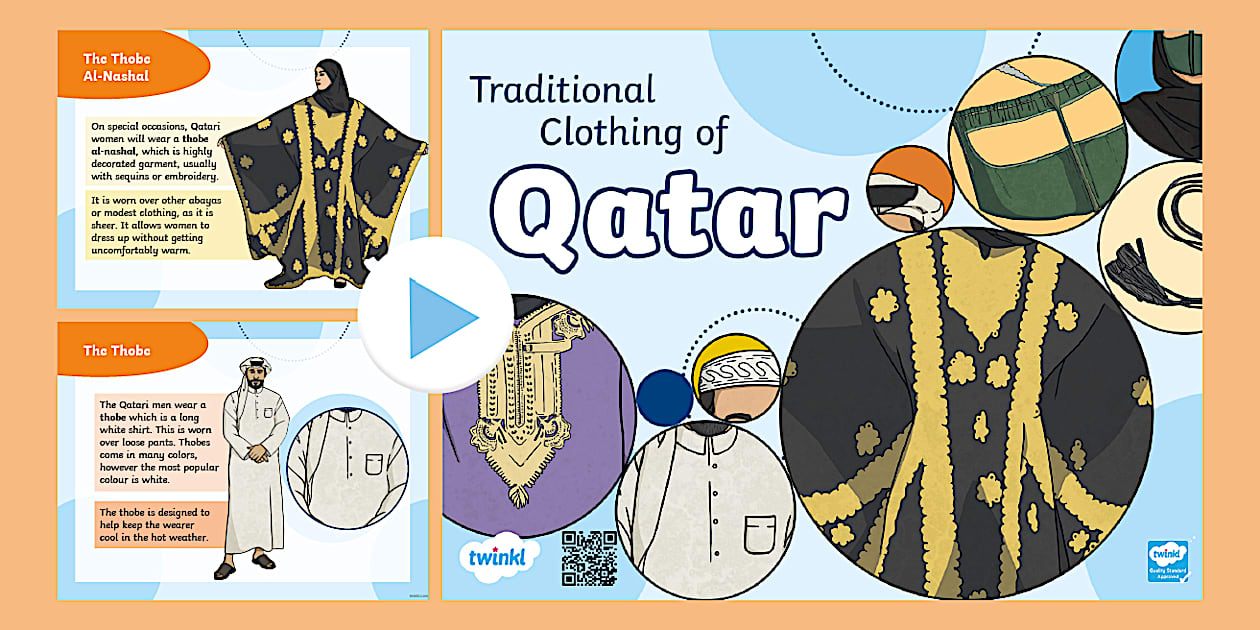 Traditional Clothing of Qatar PowerPoint - Twinkl