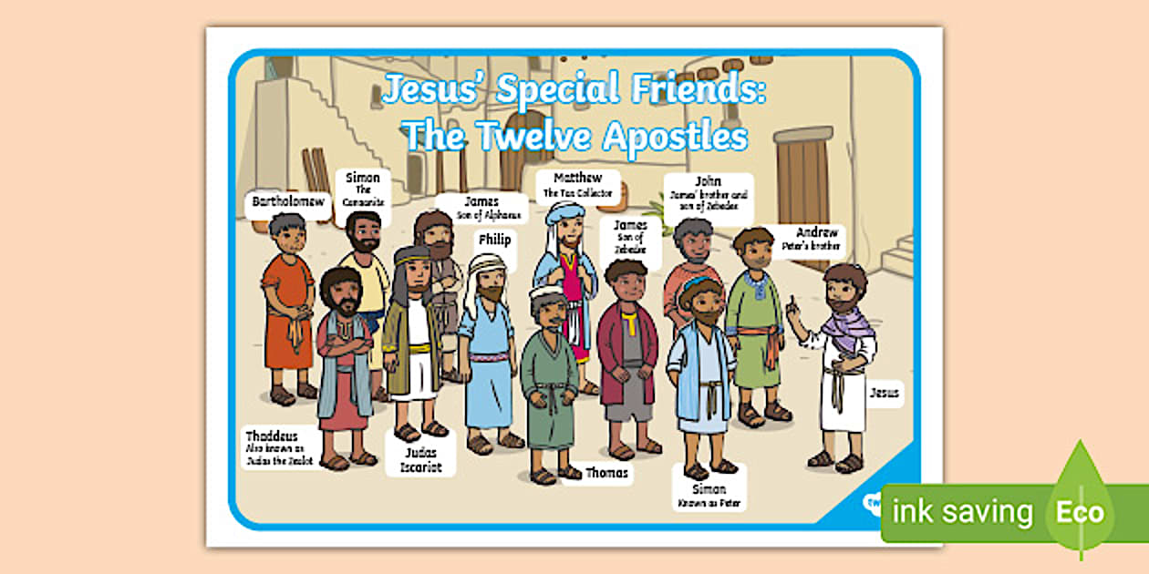 Jesus' Apostles Display Poster (teacher made) - Twinkl