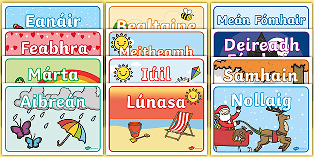 Editable Months of the Year Display Posters - Twinkl