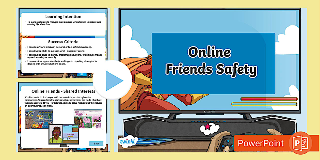 Safer Internet Day: Friends Online Safety PowerPoint