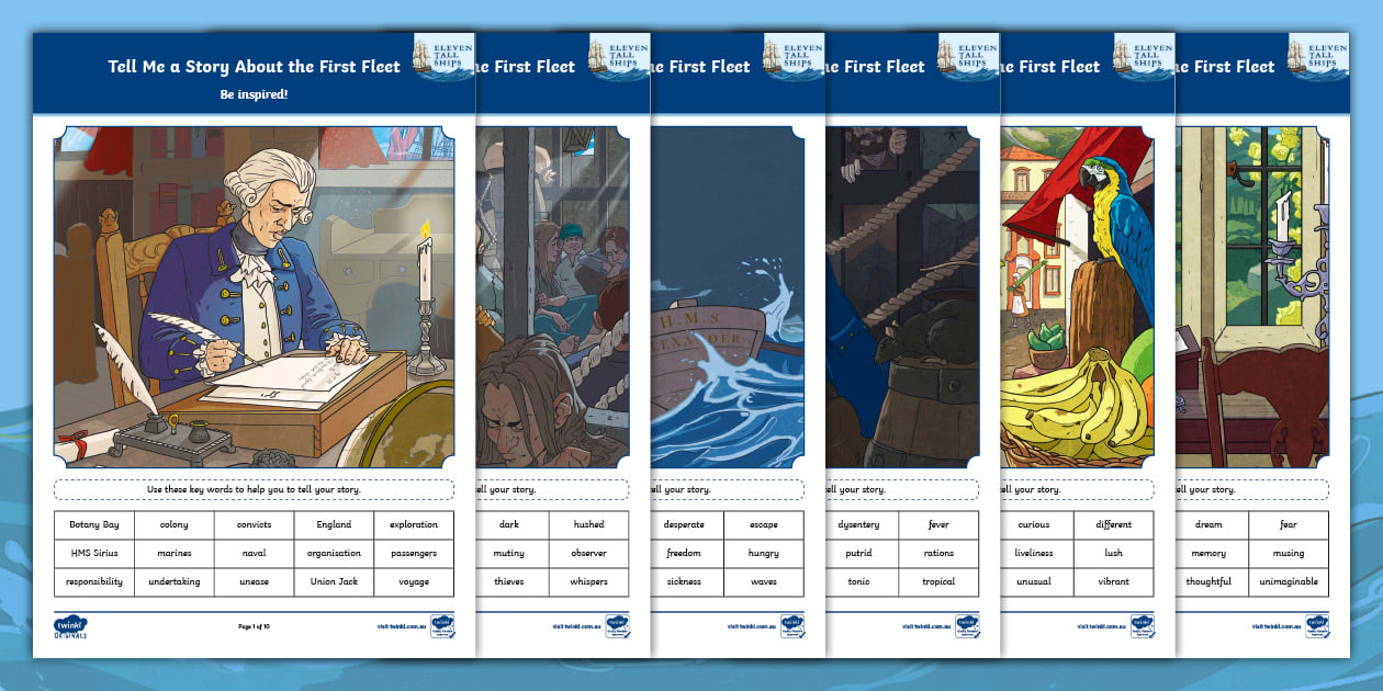 Tell Me a Story About the First Fleet Writing Pack - Twinkl