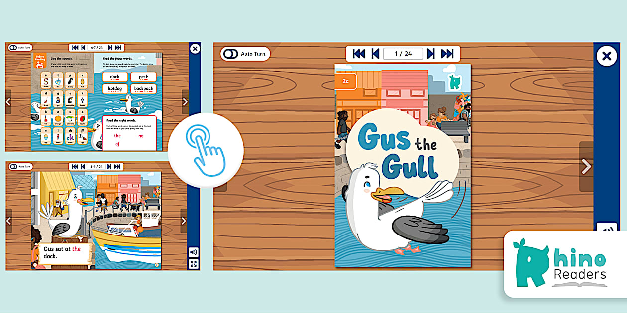 Level 2c Decodable Readers: Gus the Gull (Teacher-Made)